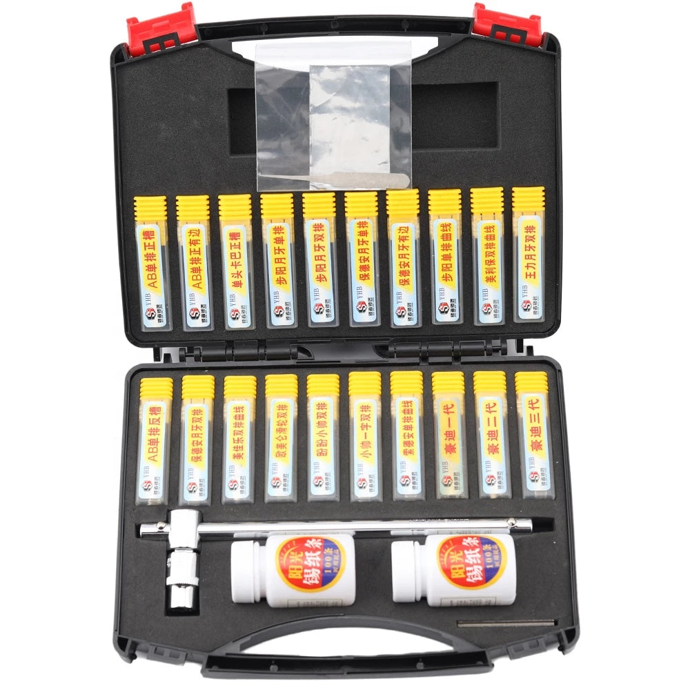 20pcs/kit YHB AB KABA LOCK Hard Tin Foil Tools Punching Soft Locksmith – autoecupart