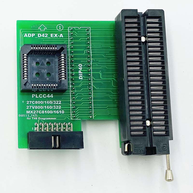 XGecu ADP_D42_EX-A adapter EPROM 27Cx00 PDIP42 ZIF/PLCC44 Socket Work – autoecupart