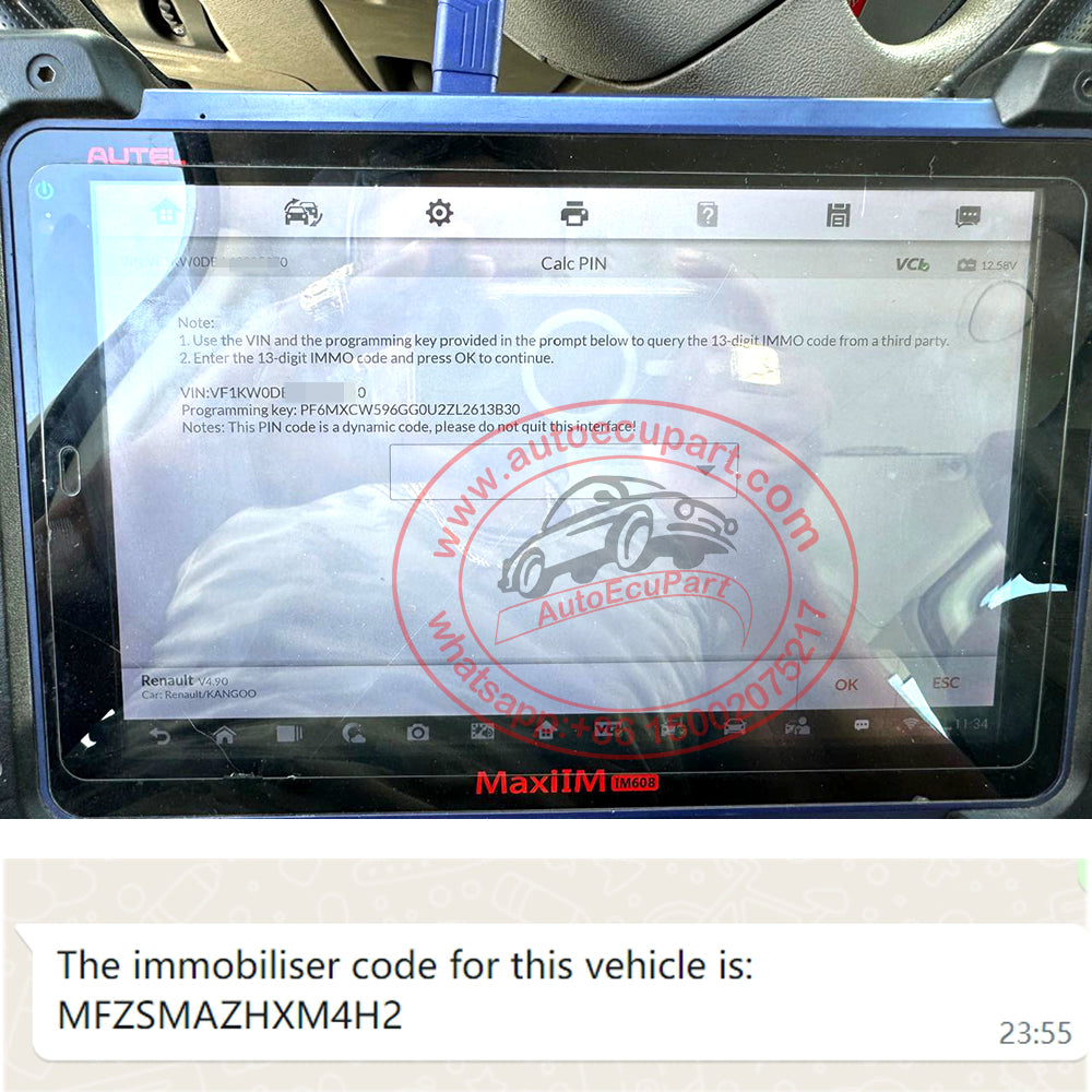 13 Digits Immo PIN code Calculation for old Renault – autoecupart