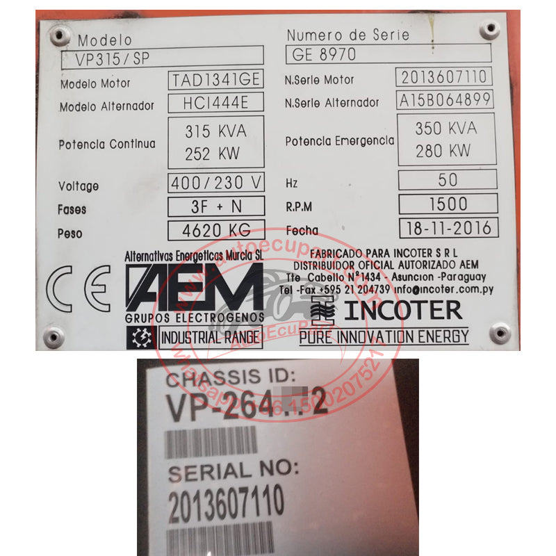 21631327 New ECU for Volvo Penta Generator TAD1341GE, TAD1342GE, TAD13 ...