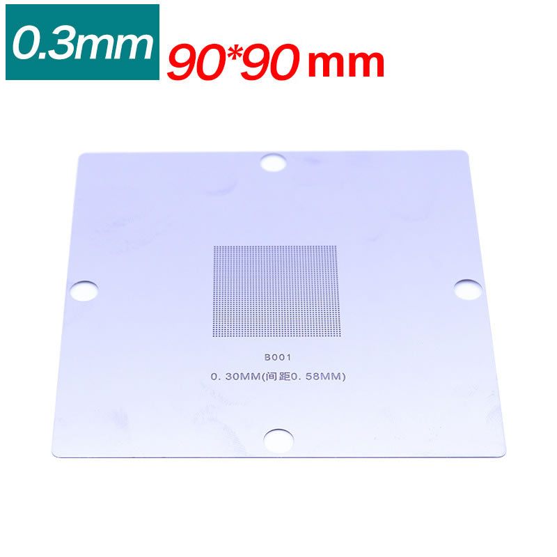 90*90mm BGA Stencil Reballing Station kit + 5pcs Tin Balls + 10pcs BGA ...