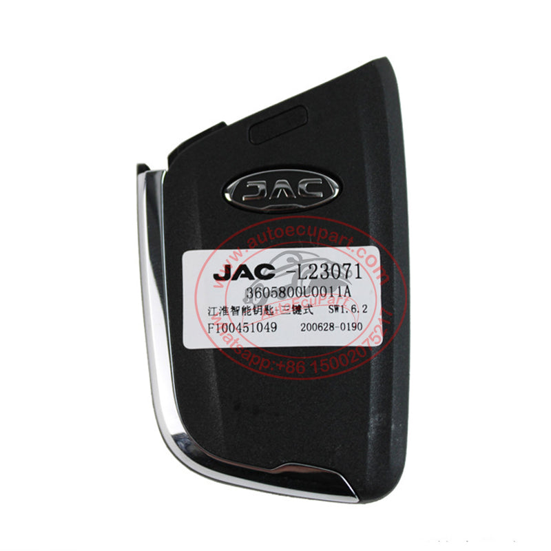 Genuine 3605800U0011 Proximity Smart Key for JAC T8 433MHz ID47 3 Butt ...