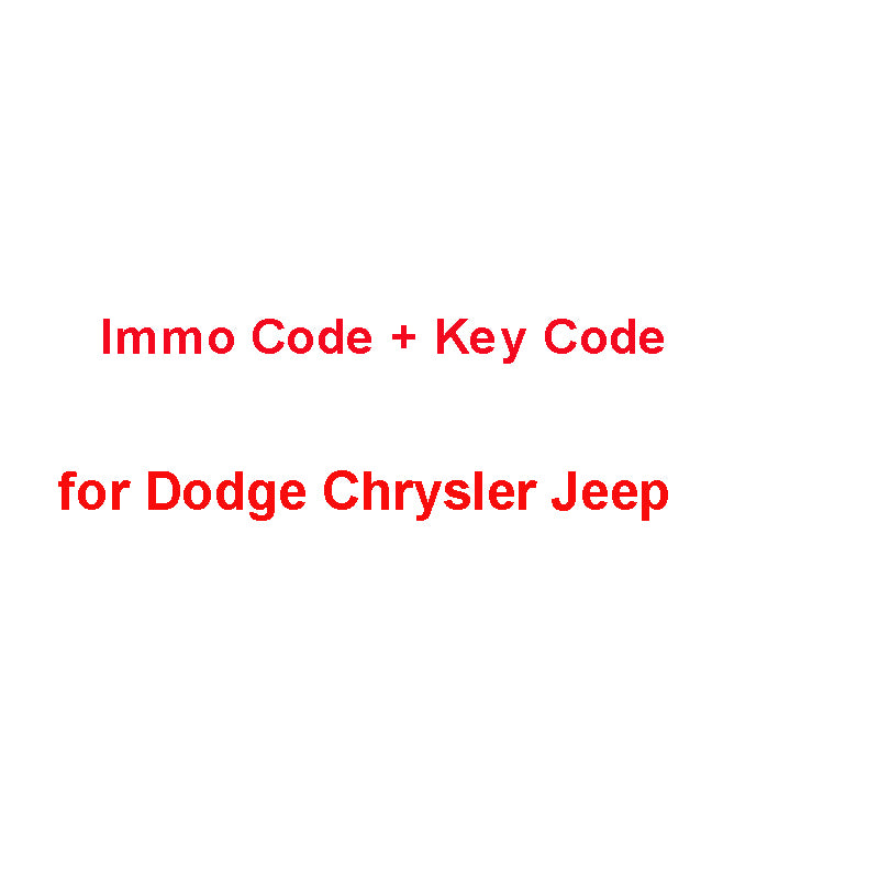 Immo PIN code, Key Code Calculation Service for Dodge Chrysler Jeep -2 ...