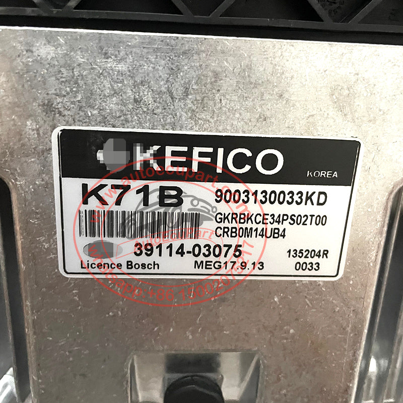 New 39114-03075 K71B ECU MEG17.9.13 for Hyundai Kia Electric Control U ...