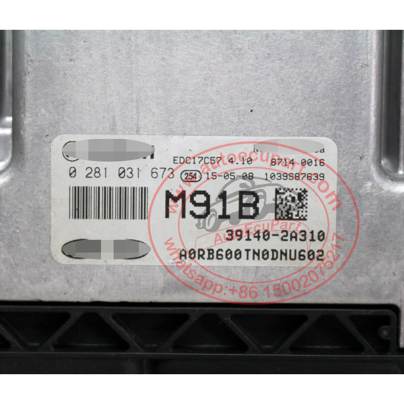 New OEM 39140-2A310 M91B ECU 0281031673 EDC17C57 for Hyundai Accent RB ...