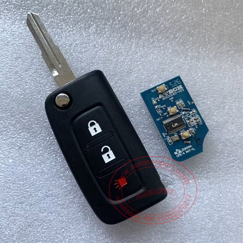 Original 433MHz Flip Remote Key for Foton Toano 3 Button – autoecupart