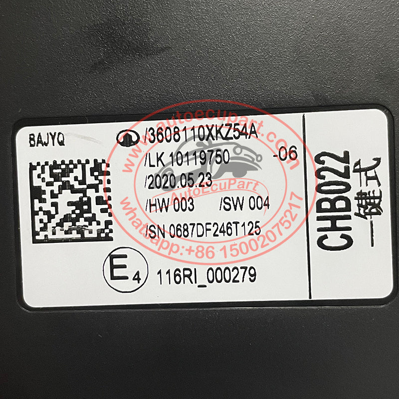 Original New 3608110XKZ54A PEPS Controller for Great Wall Haval H6 ...