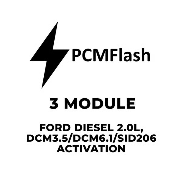 PCMflash Software-3 Module Ford Diesel engines 2.0L, DCM3.5/DCM6.1/SID ...