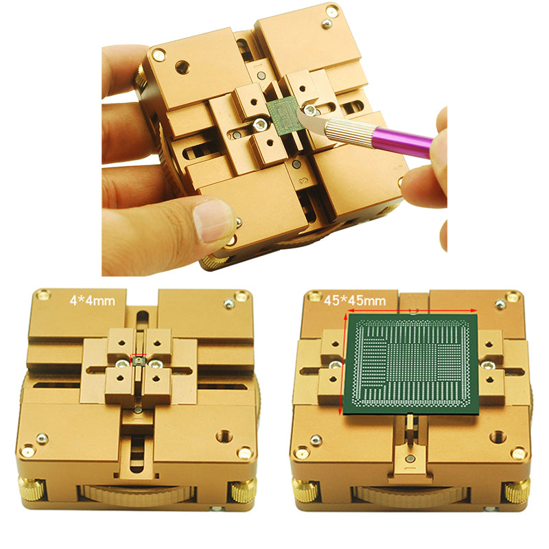 Universal Adjustable BGA Solder Base Holder with 12pcs 90*90mm Reballi ...