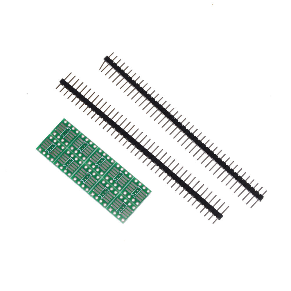 10pcs/set TSSOP8 SSOP8 SOP8 SMD to DIP8 Adapter + Pin Header PCB Board ...