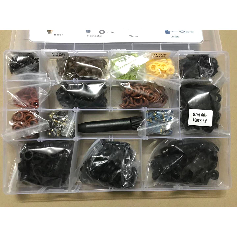 16kinds/kit Universal Fuel Injector Repair Kit Injection Repair Spare ...