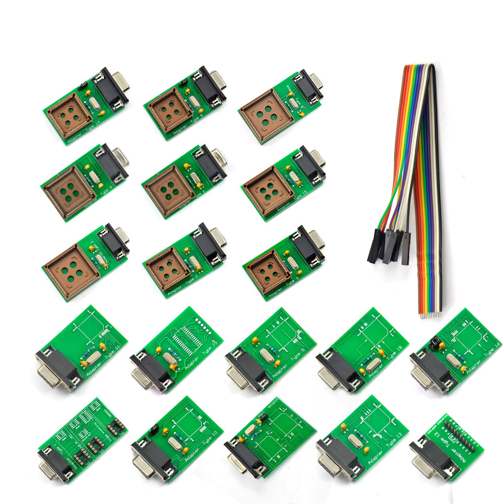 19pcs Full Adaptors for UUPA UPA USB Programmer – autoecupart