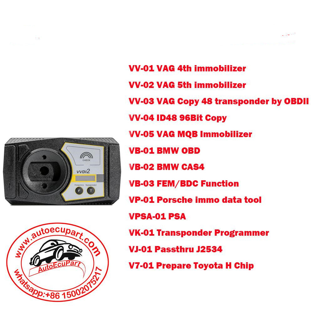 Xhorse VVDI2 Full Version All software activated – autoecupart
