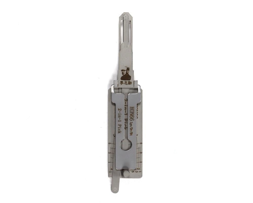 Original Lishi HON66 Honda 2-in-1 Lock Pick Decoder (Ignition-Door-Tru ...
