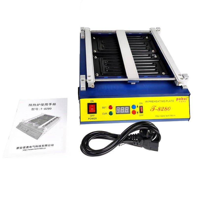 220V 110V T8280 PCB Preheater IR Preheating Plate T-8280 IR-Preheating ...