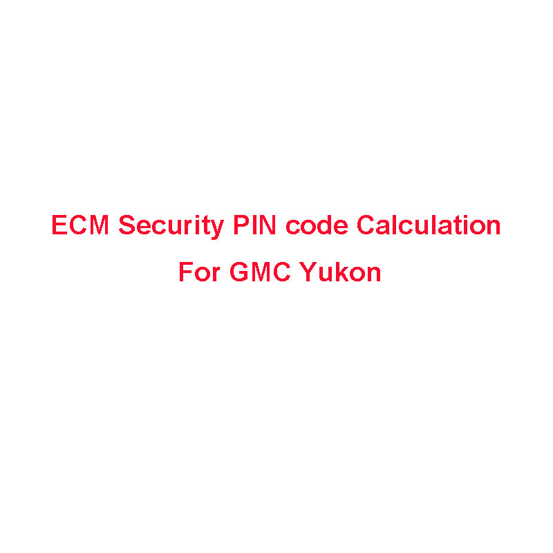 24-digit Dynamic PIN code, ECM Security code Calculation Service for G ...