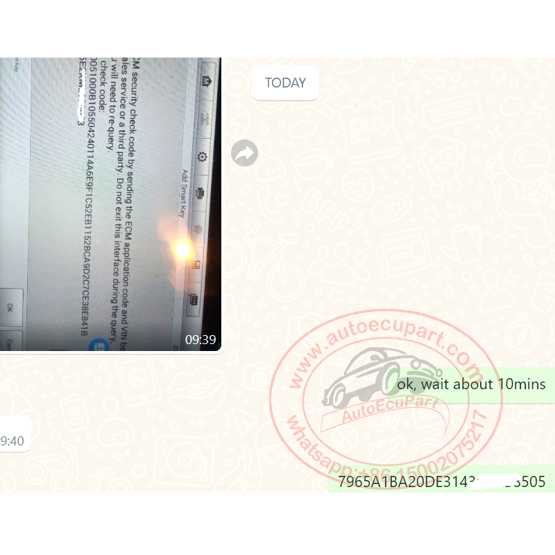 PIN code Calculation Service for GM Chevrolet ONIX, Tracker, TRAX, Col ...