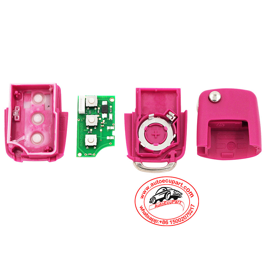 5pcs KD B01-3 Pink Color Luxury Style Universal Remote Control Key 3 B ...