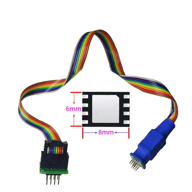 6X8mm QFN8 DFN8 WSON8 Pogo Chip Adapter Probe Touch Holder for CH341A ...