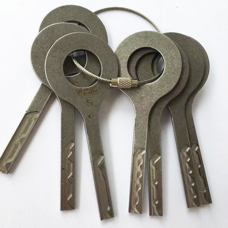 7pcs/kit HU66 VAG Laser Track Lock Picks Inner Groove Ignition Door Lo ...