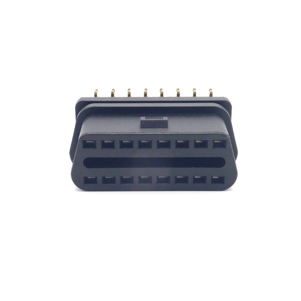 90 Degree 16-PIN OBD2 Female Connector 16PIN OBD Adapter Socket Plug f ...