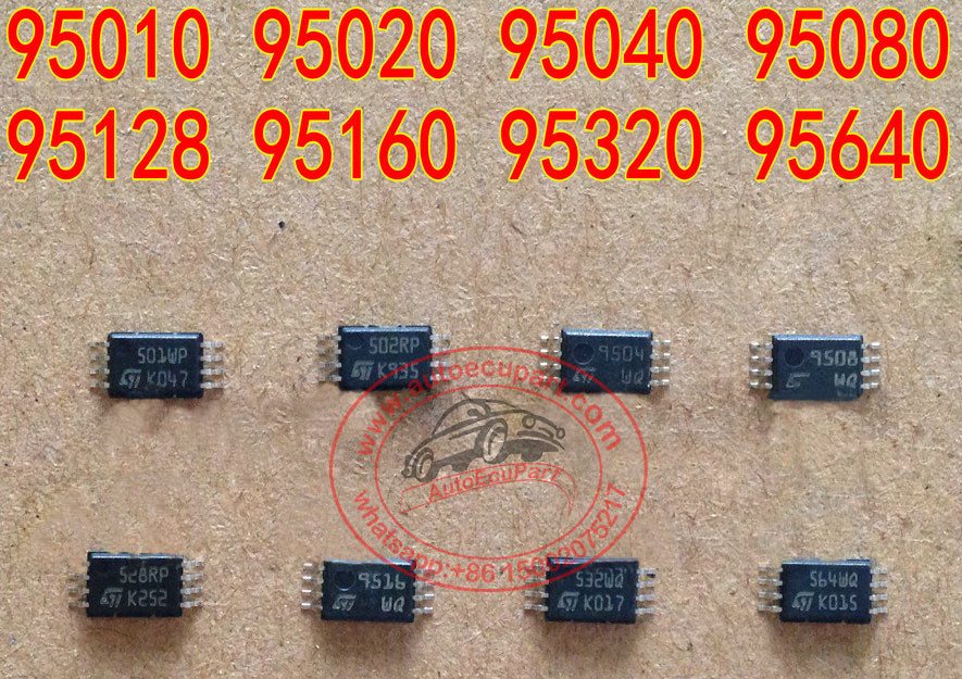 16pcs/lot TSSOP8 95010 95020 95040 95080 95128 95160 95320 95640 EEPRO ...