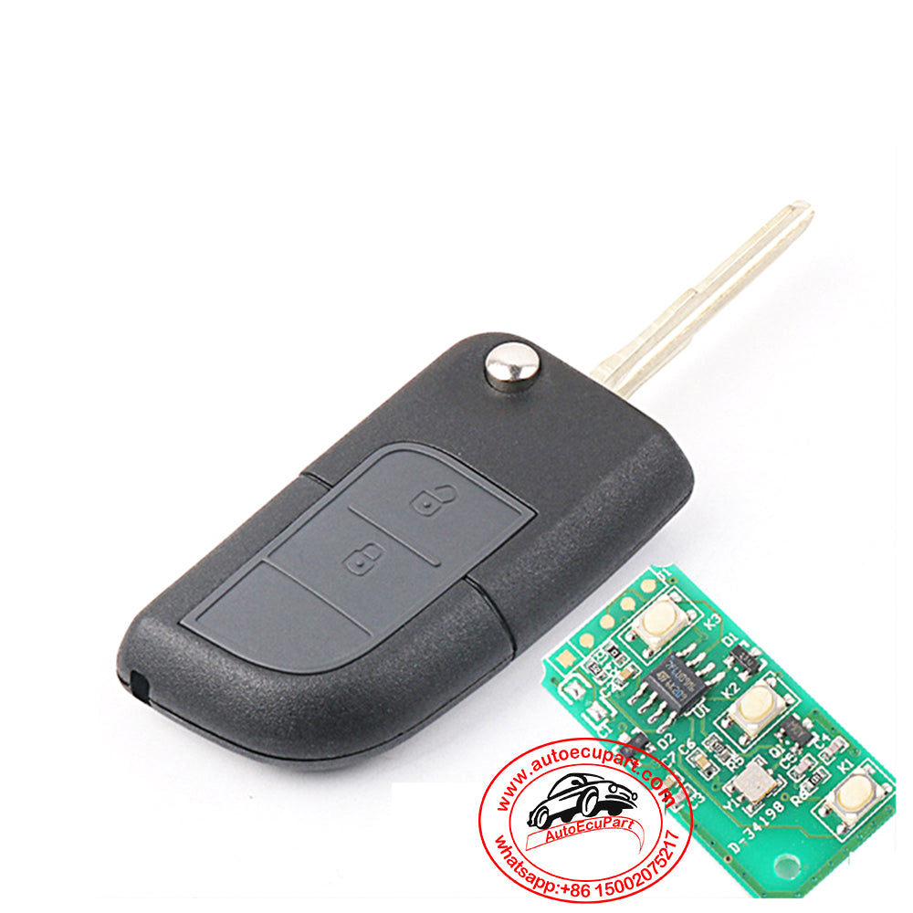 Flip Remote Key 433MHz 2 Button for Changan Alsvin CJAE – autoecupart