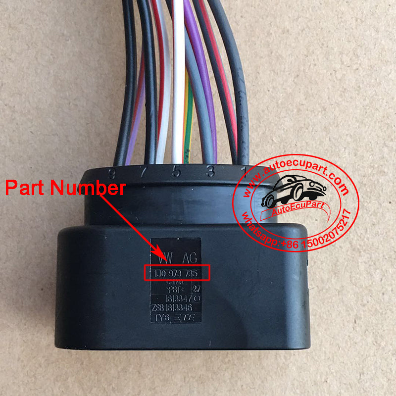 Genuine 10 Pin 1J0973735 Headlight Connector Plug for Audi VW Seat Sko ...