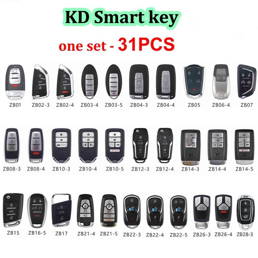 KEYDIY KD Smart Key Remote Control Full Kit 31pcs – autoecupart