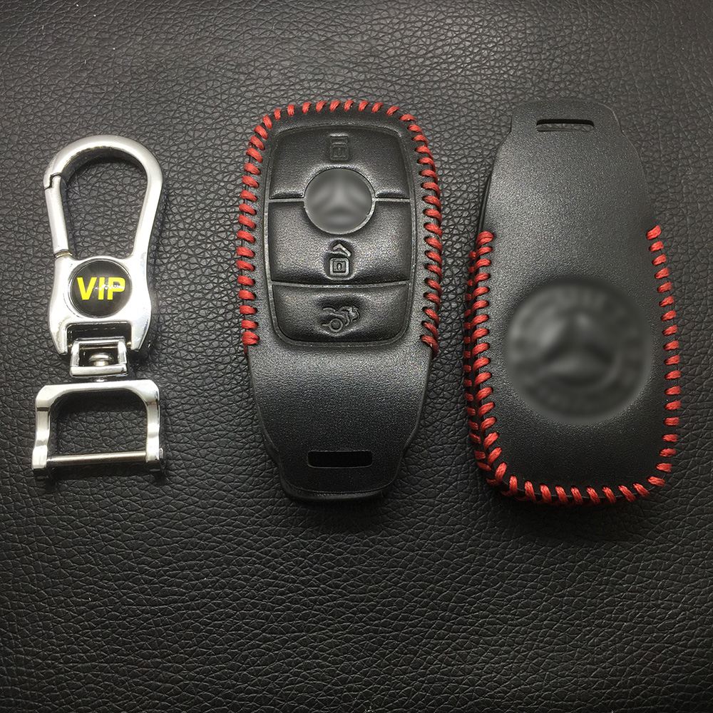 Leather Case for Benz New Full Smart Card Car Key - 5 Sets – autoecupart