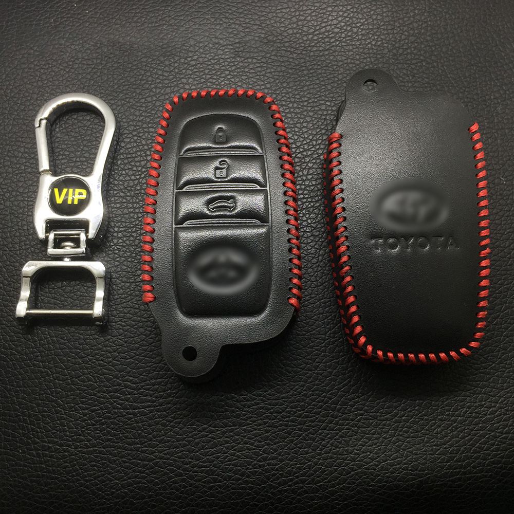 Leather Case for Toyota New Smart Card Car Key - 5 Sets – autoecupart