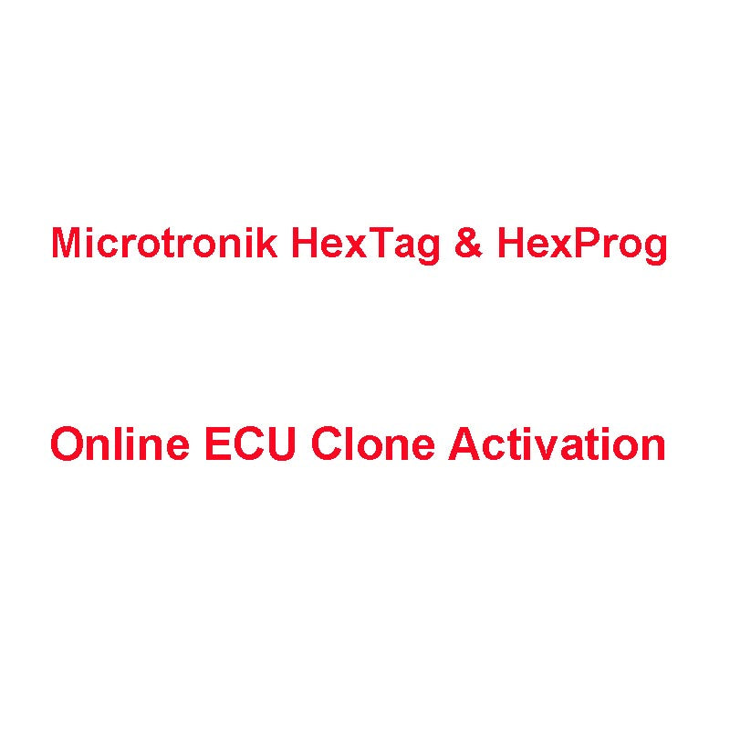 Microtronik HexTag & HexProg Online ECU Clone Activation License ...