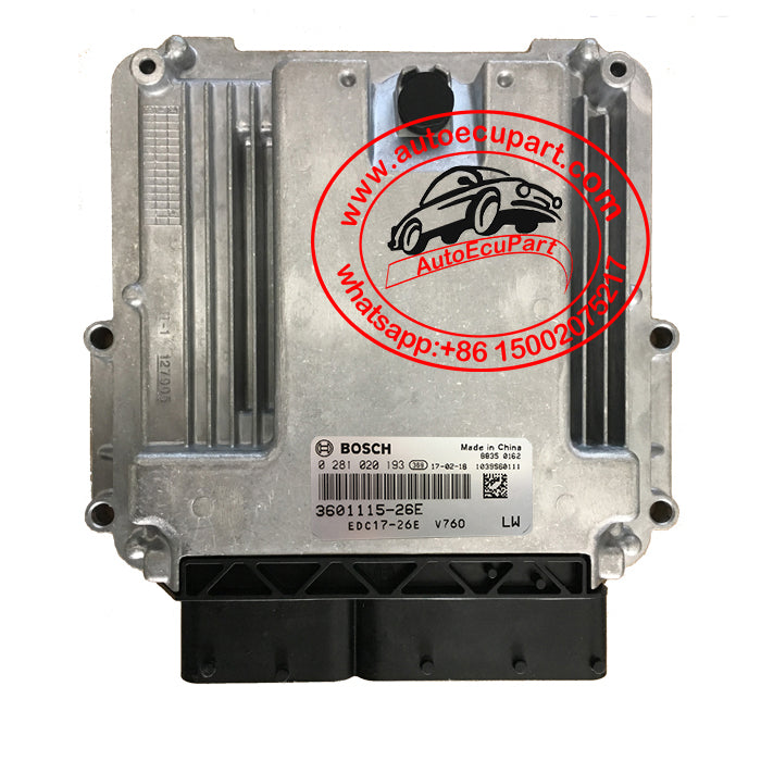 New Original BOSCH ECU 0281020193 3601115-26E V760 EDC17-26E for 498 D ...