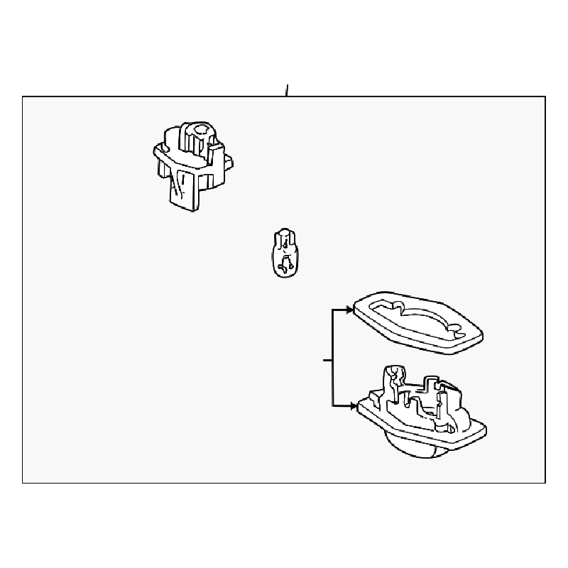Original 34100-S60-013 Light Assy., License Plate Lamp Lens for Honda ...