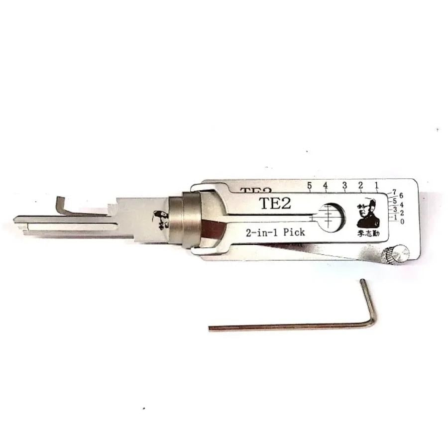 Original LISHI TE2 5-Pin Gainsborough Tesa Keyway Tool 2-in-1 Lock Pic ...