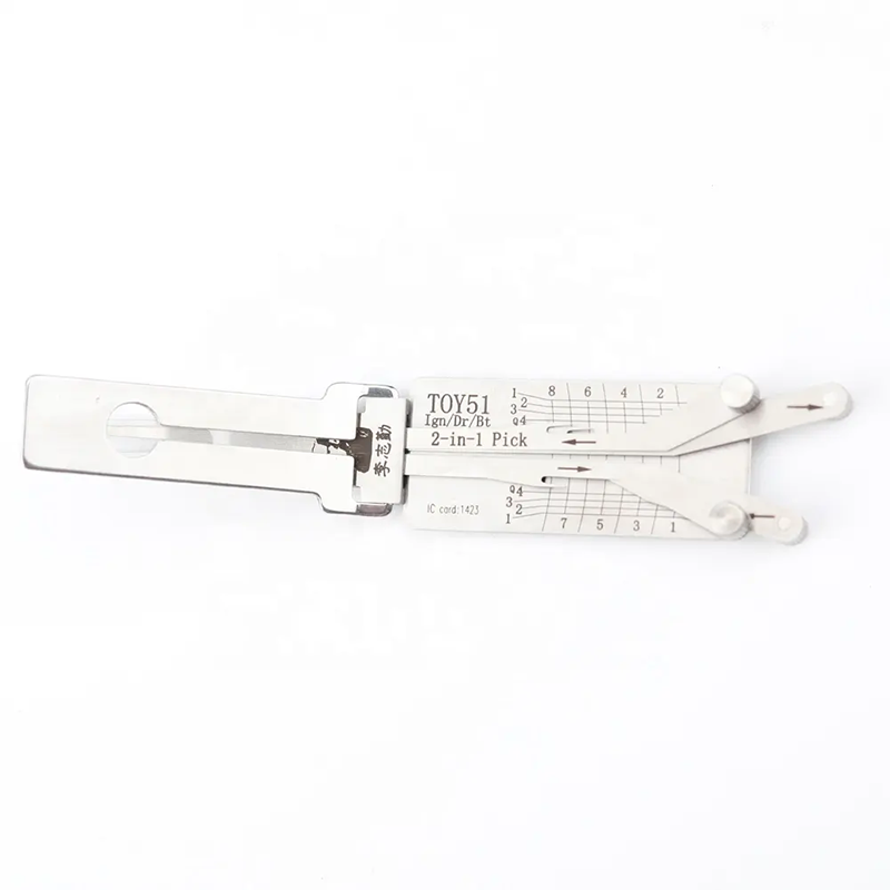 Original Lishi VA8 TOY51 2in1 Decoder and Pick 8 Cuts to VA2 Key Blank ...