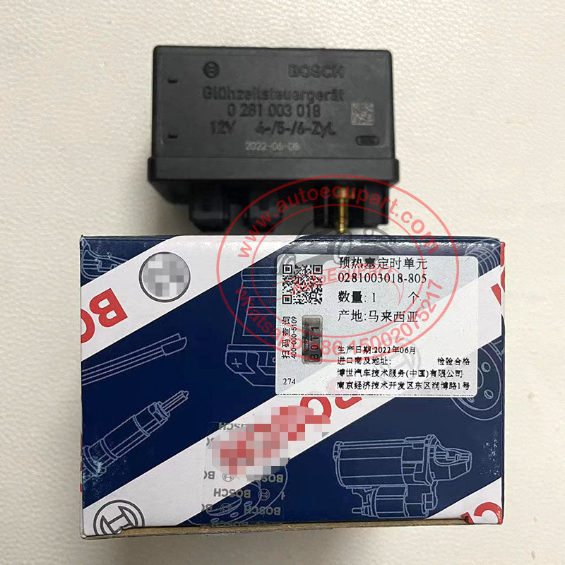 Original New 0281003018 Glow Plug System Control Unit Relay for JBC, G ...