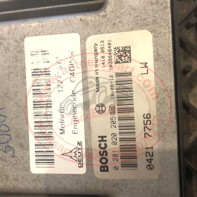 Original New BOSCH ECU 0281020205 Control Unit 04217756 for Gradeall F ...