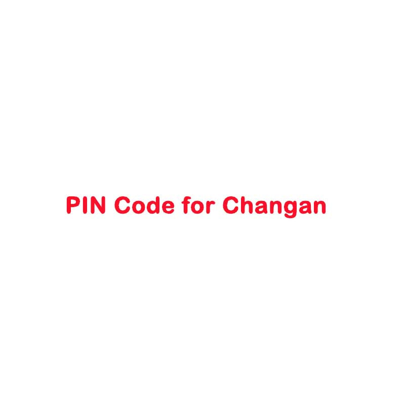 PIN Code Calculation Service for Changan/ Chang an – autoecupart