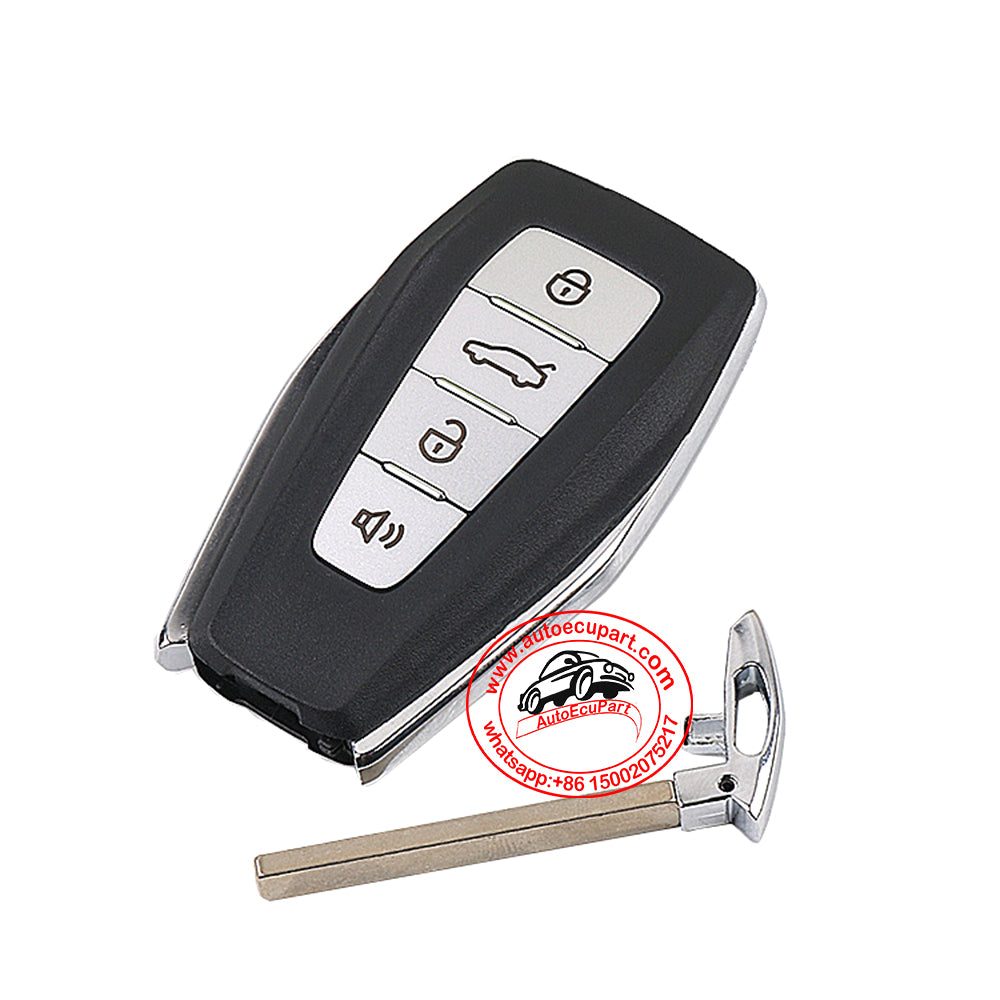 Proximity Smart Key 433MHz ID47 4 Button for Geely New Energy Electric ...