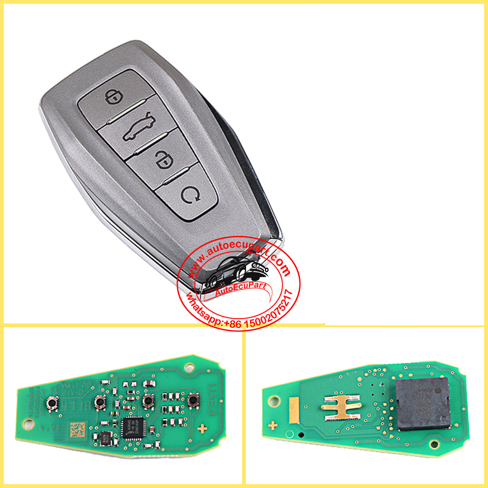 Proximity Smart Key 433MHz ID47 Chip 4 Button for Geely Coolray ...