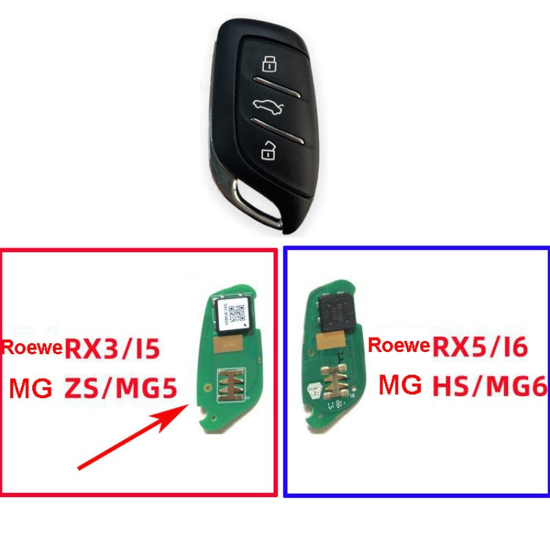(Red) 10961827 Genuine Proximity Key for MG ZS MG5 433MHz NCF29Axx ID4 ...