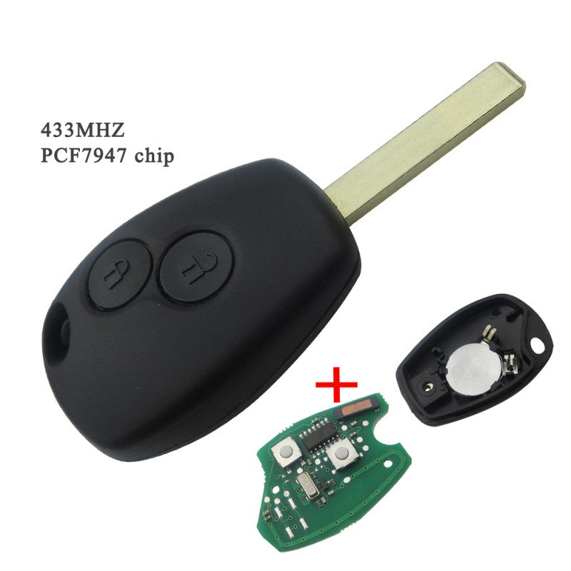 Remote Key 433MHz PCF7947 Chip ID46 for Renault Clio Kangoo Master Mod ...
