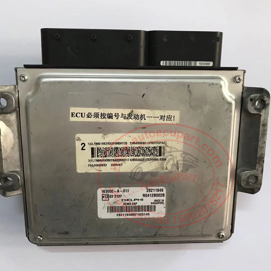 Used Delphi DCM3.2AP ECU ECM W3000-A-011 28211849 R0412B002B for JMC ...