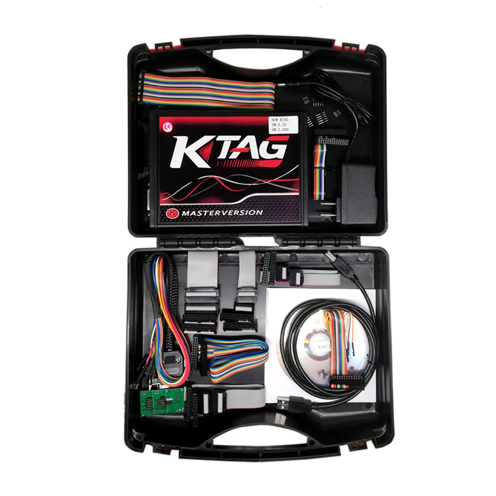 V2.25 KTAG EU Online Version Firmware V7.020 K-TAG Master with Red PCB ...