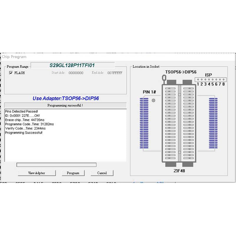 XGecu T56 Programmer for TSOP48 / TSOP56/ BGA 48/63/64/153/169 PIC/NAN ...