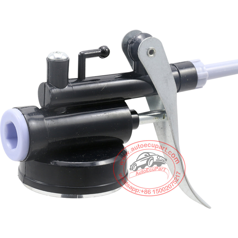 Oil pump Gun 250ml oil can plastic transparent high pressure hose oile ...